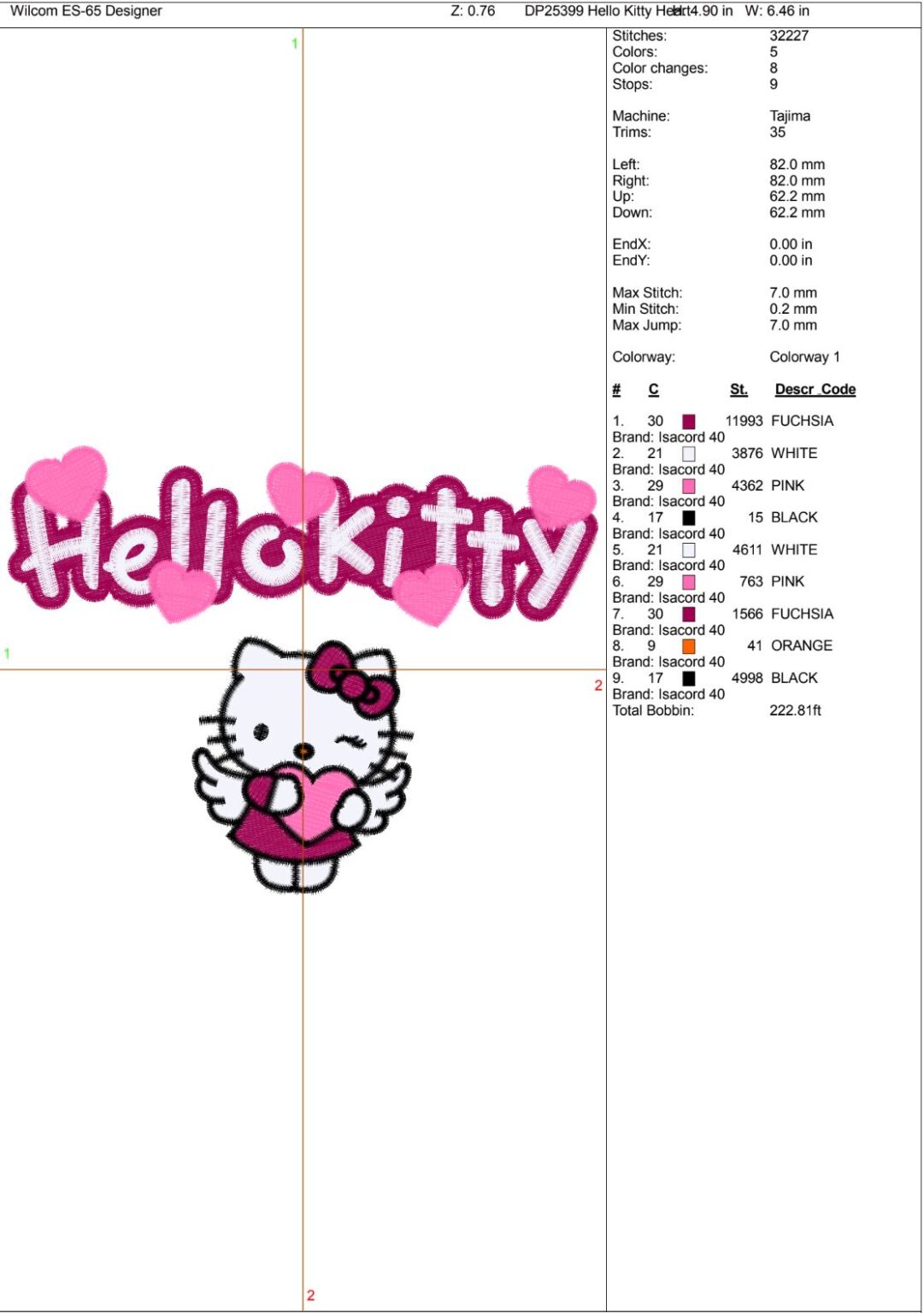 Hello Kitty Heart Valentine - Dynamic Punch